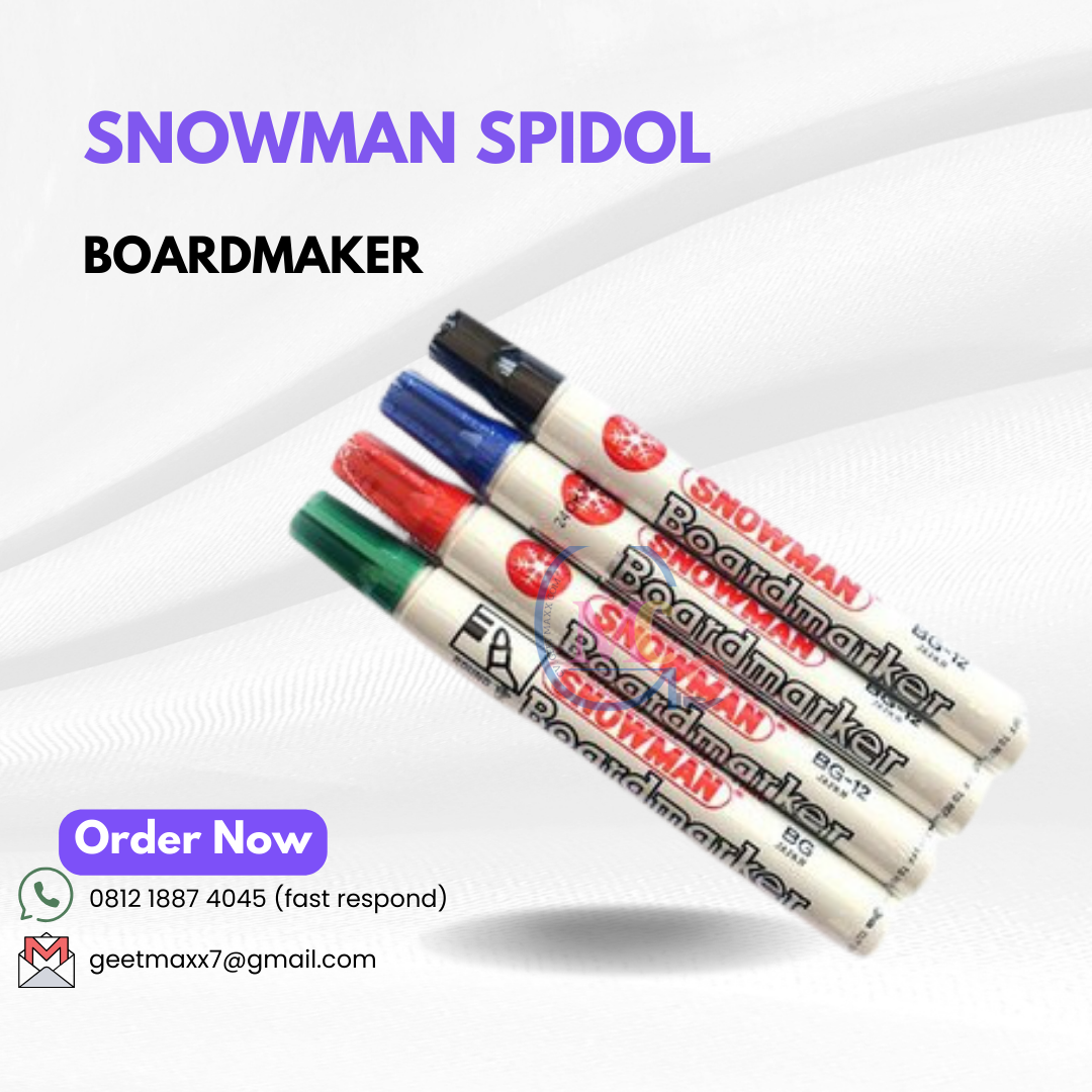 Jual SPIDOL SNOWMAN BOARDMAKER/ LUSIN (WARNA TULIS DICATATAN) | PaDi UMKM