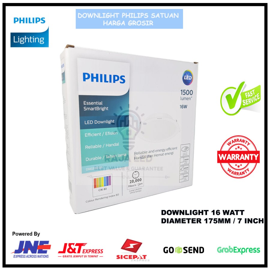 Jual Lampu PHILIPS Downlight LED DN020B G3 16W 6500K | PaDi UMKM