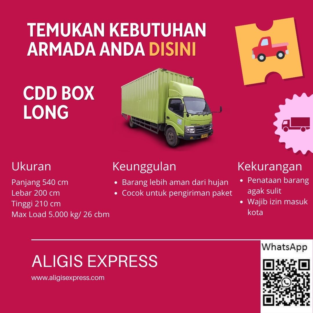 Jual Sewa Truk Colt Diesel Double (CDD) Box Long | PaDi UMKM