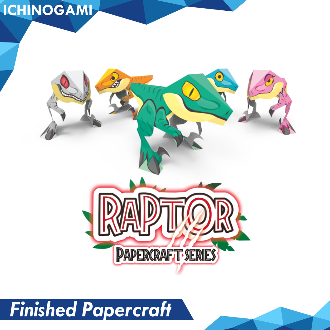 Jual Papercraft (DIY) Raptors Set, Isi 5 pcs | PaDi UMKM