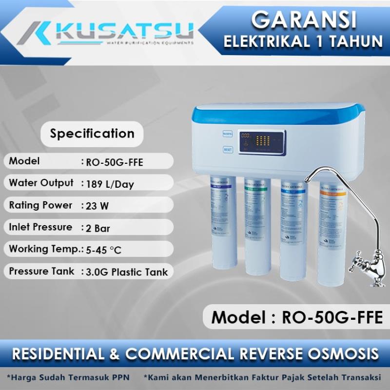 Jual Kusatsu Reverse Osmosis RO-50G-FFE 4-Stages Filtration | PaDi UMKM