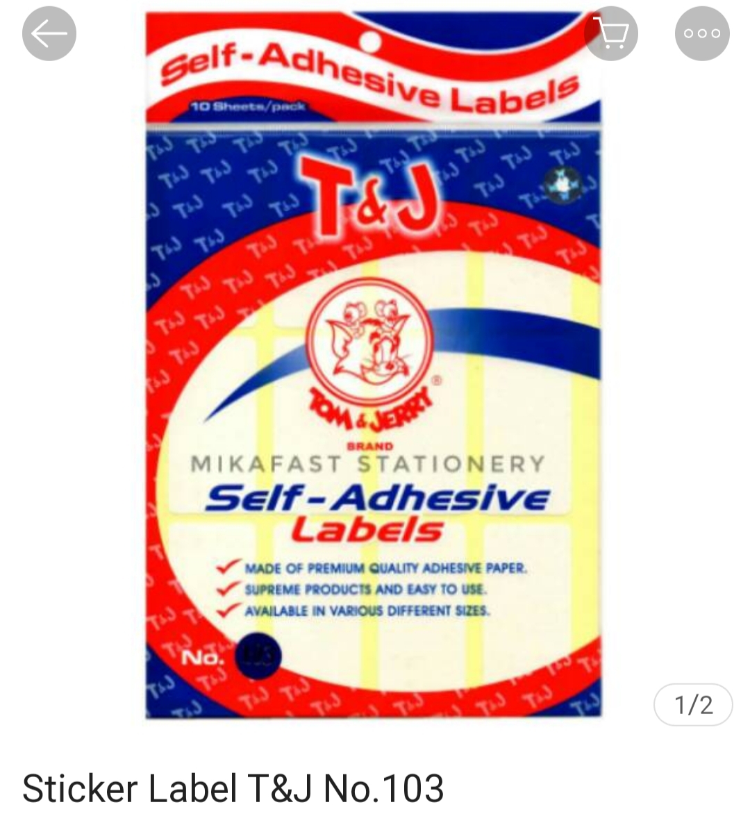 Jual Stiker Label Tj 103 | PaDi UMKM