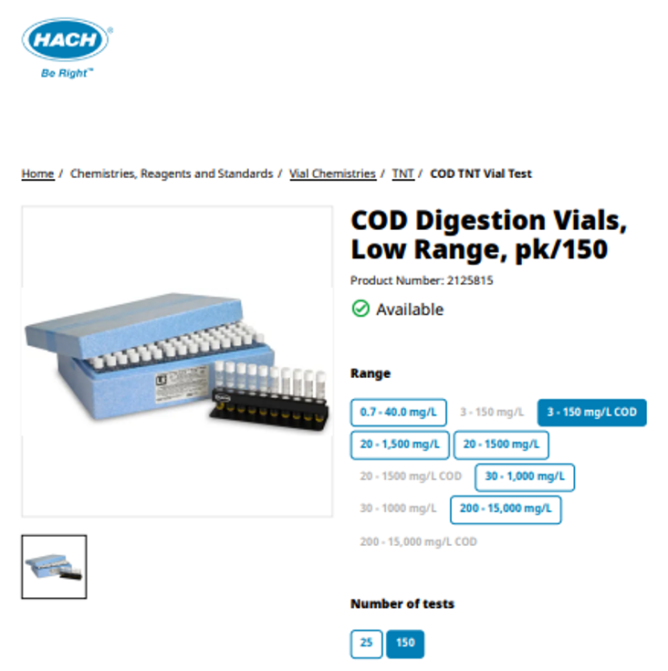 Jual COD,LR,HACH PN.2125815 | PaDi UMKM