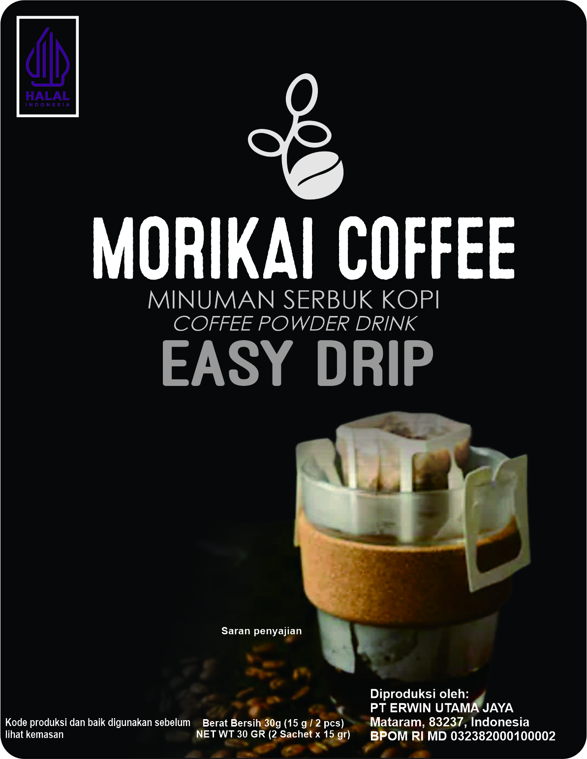 Jual Kopi Kelor Morikai Coffee Easydrip 2 Sachet | PaDi UMKM