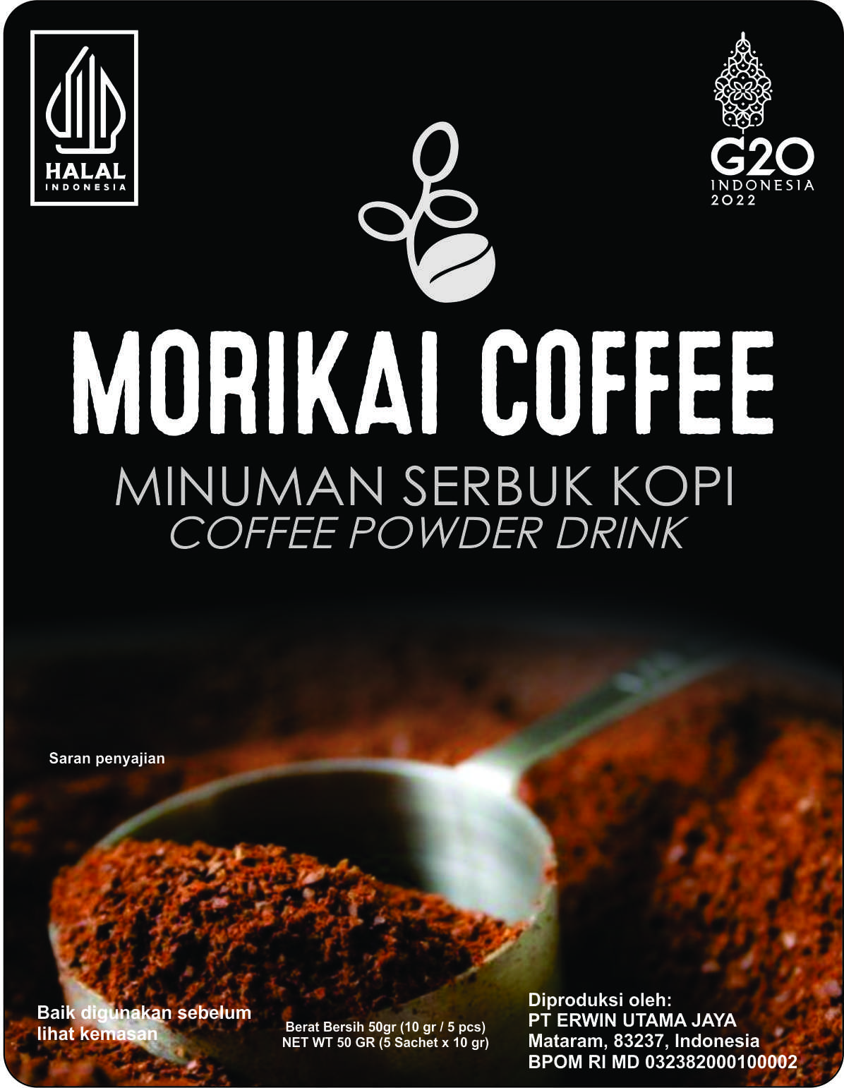 Jual Kopi Kelor Serbuk Morikai Coffee Sachet isi 5 | PaDi UMKM