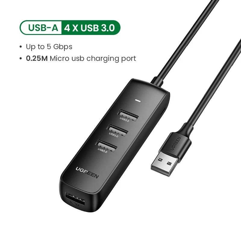 Jual Ugreen USB HUB Splitter 4 Port USB 3.0 | PaDi UMKM