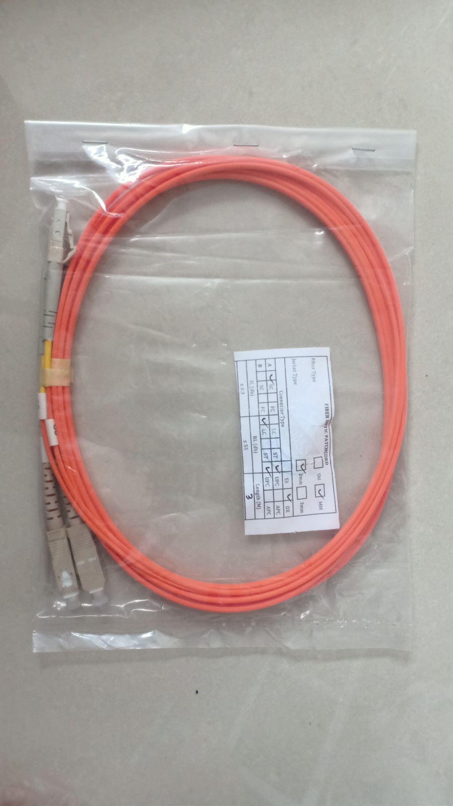 Jual Patch cord FO multimode SC-LC @5 meter Netviel | PaDi UMKM