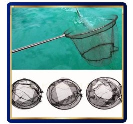 Jual Jaring Ikan Fishing Landing Net 40CM with Rod 1.8M | PaDi UMKM