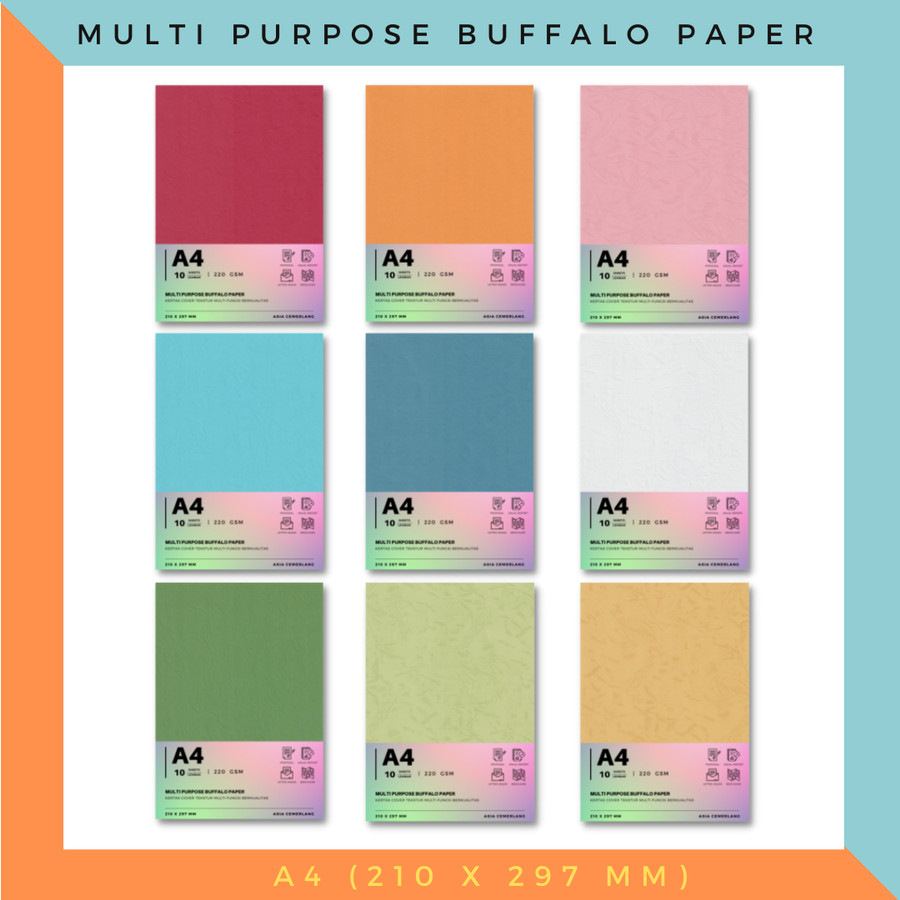 Jual Kertas Buffalo A4 Warna (pack) | PaDi UMKM