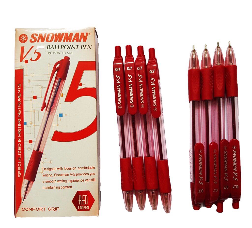 Jual BallPoint Snowman Merah | PaDi UMKM