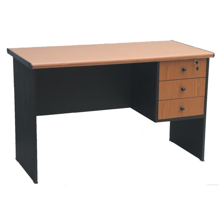 Jual TABLE WORK 1/2 BIRO RECT 120 x 60 x 75 CM 3 LACI | PaDi UMKM