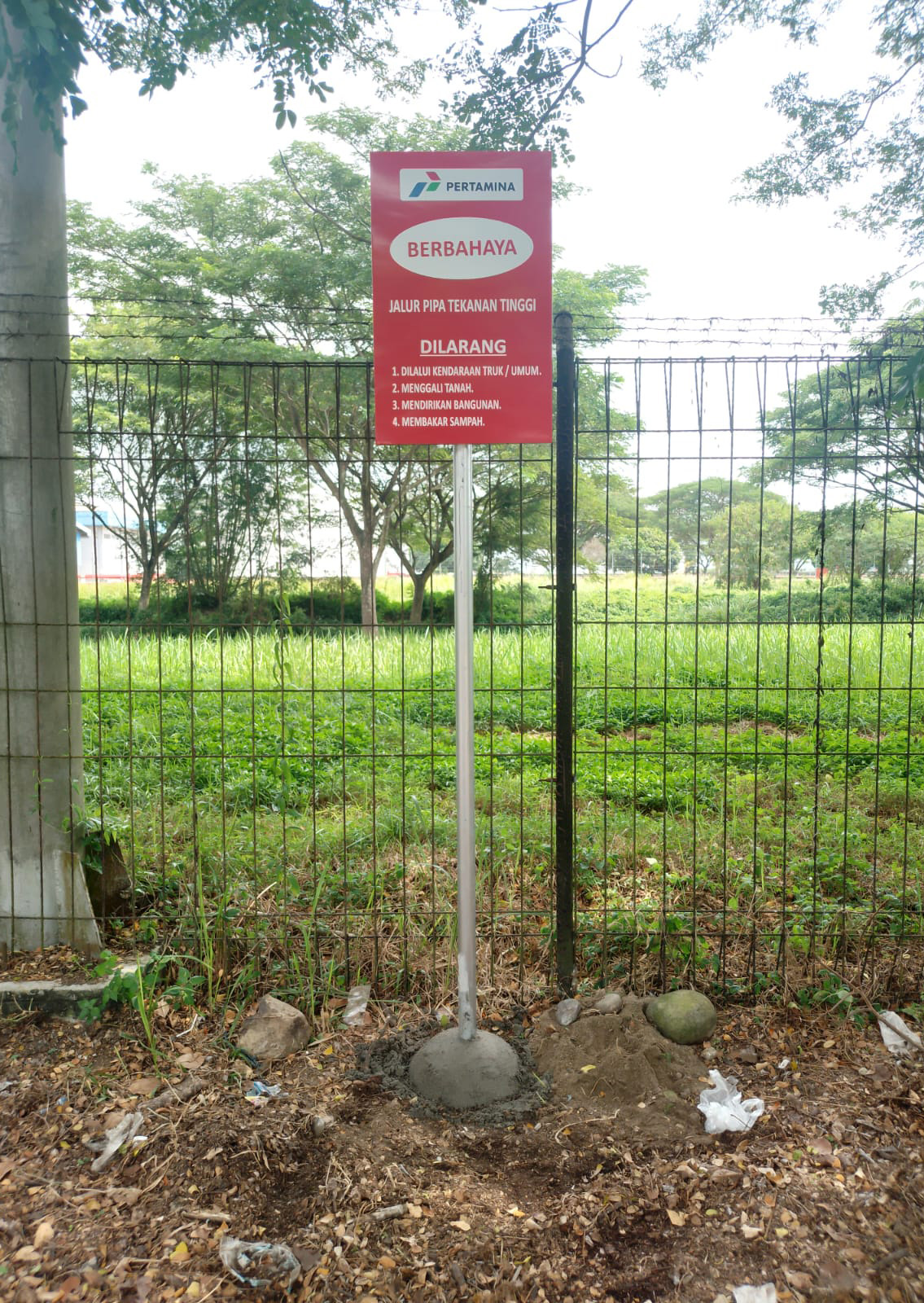 Jual Sign Jalur Pipa Tekanan Tinggi | PaDi UMKM