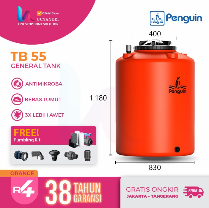 Jual Tangki Air Fiberglass volume 520 L | PaDi UMKM