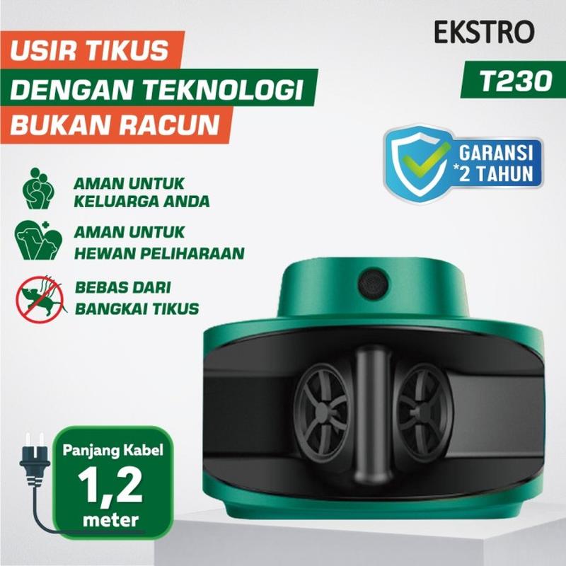 Jual Extro T230 Alat Pengusir Tikus Dengan Gelombang Ultrasonic Tikus Pergi | PaDi UMKM