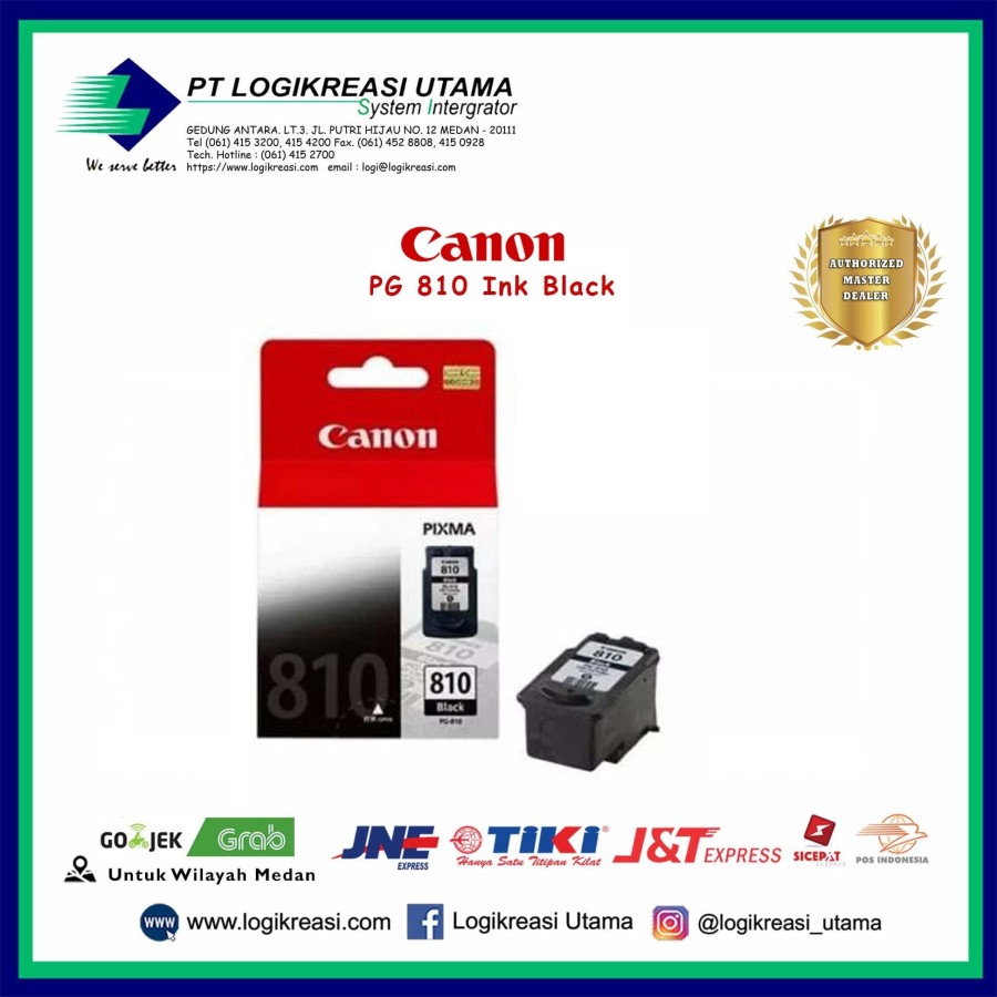 Jual Canon PG 810 Ink Cartridge - Black | PaDi UMKM