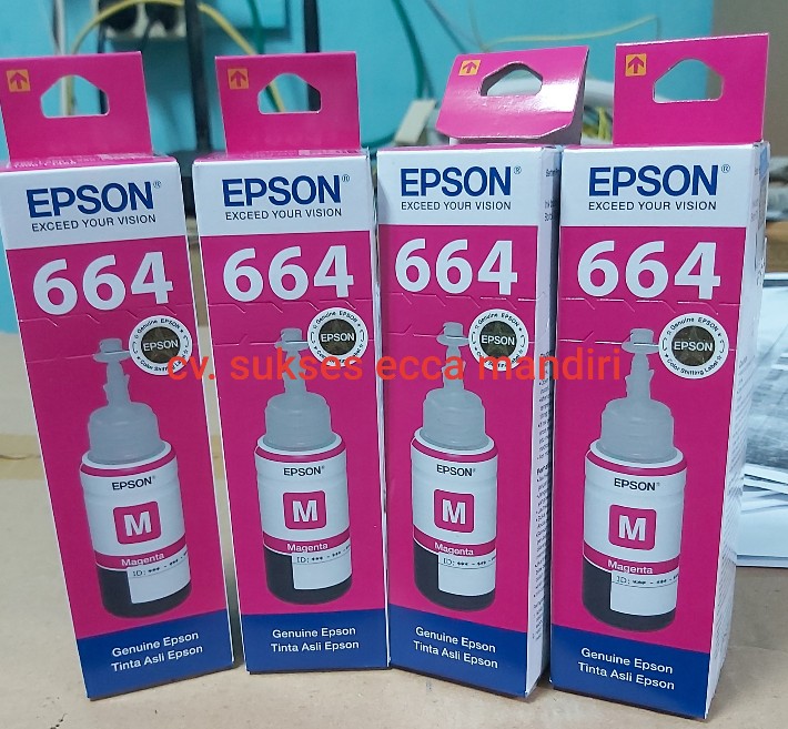 Jual TINTA EPSON T664 MAGENTA | PaDi UMKM
