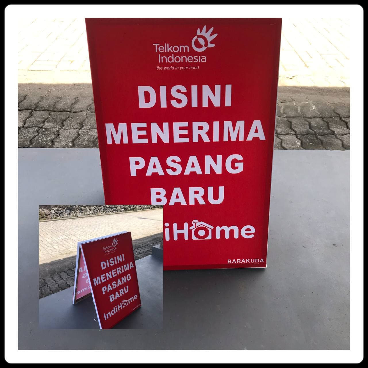 Jual V Banner Indihome ukuran kecil | PaDi UMKM