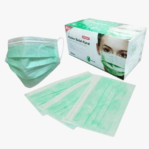Jual ONEMED Surgical Masker 3 Ply Earloop Hijau | PaDi UMKM