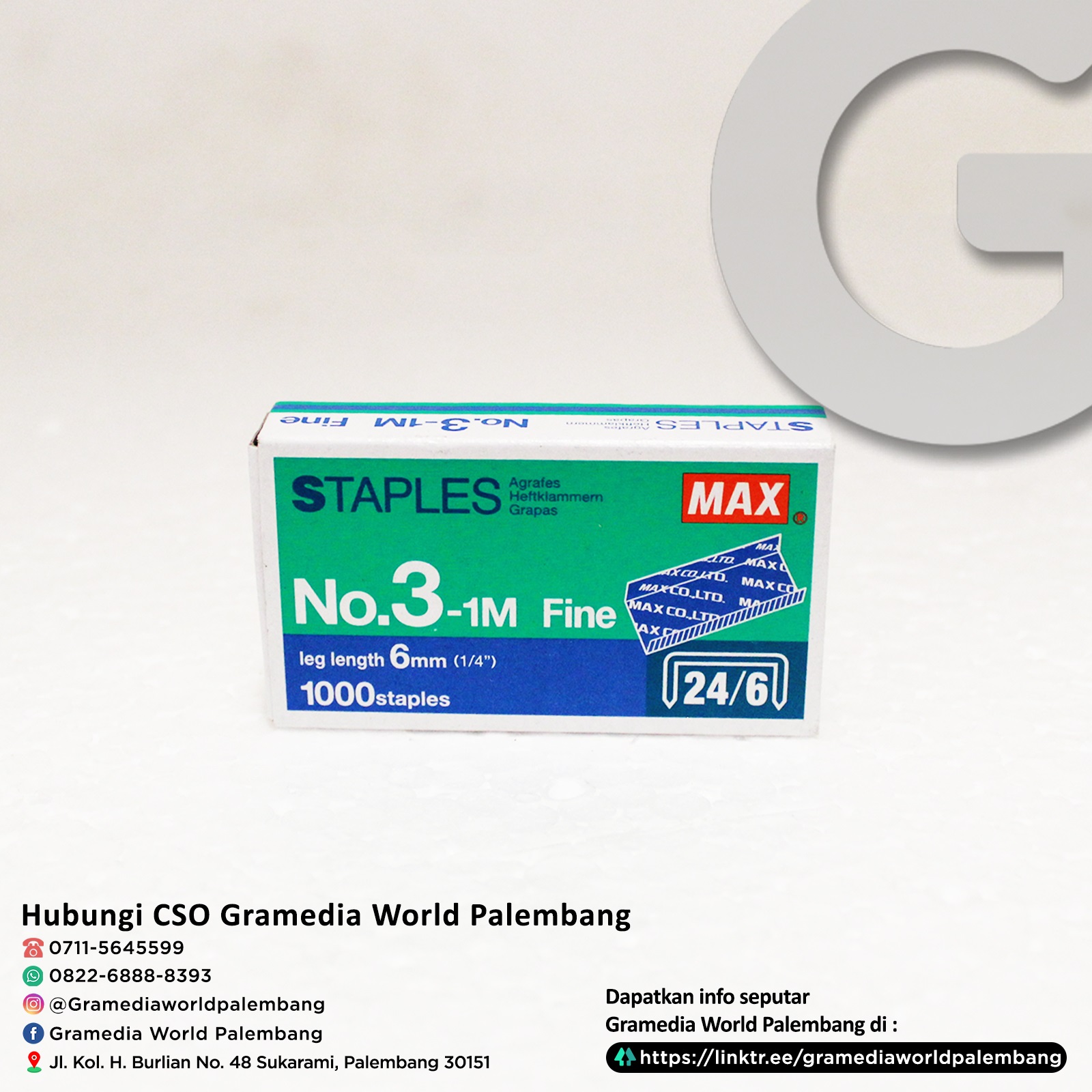 Jual MAX STAPLES NO.3-1MPC | PaDi UMKM