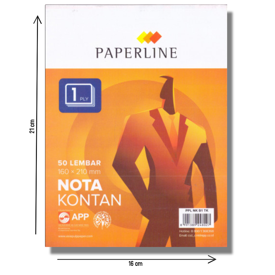 Jual Paperline PPL NK B1 Nota Kontan Besar 1 Ply | PaDi UMKM