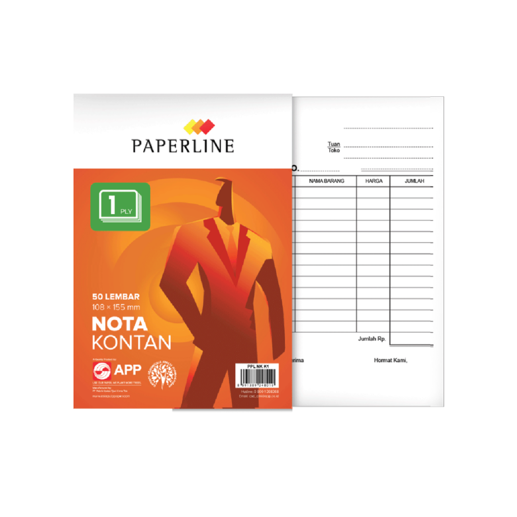 Jual Paperline PPL NK K1 Nota Kontan Kecil 1 Ply | PaDi UMKM