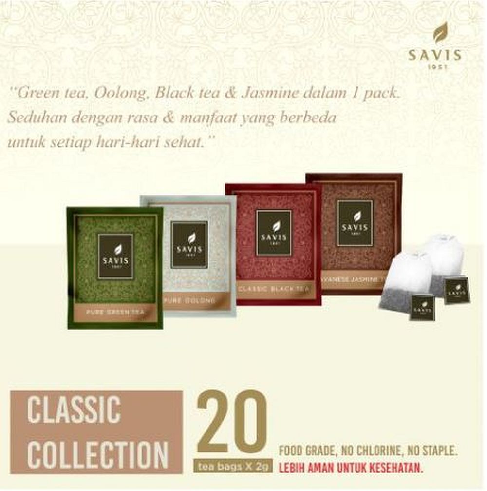 Jual Savis Tea - Classic Collection 20 Teabag | PaDi UMKM