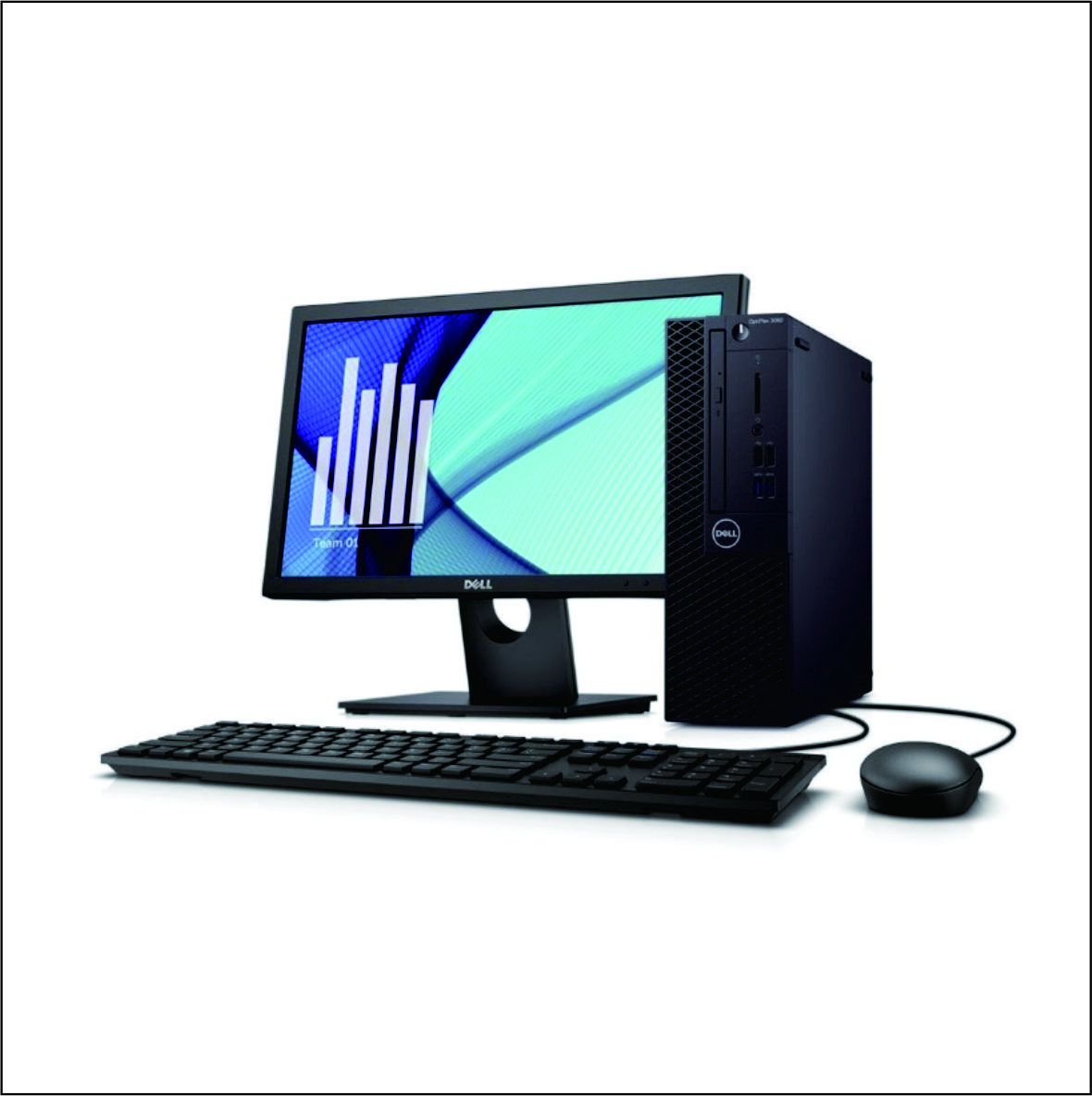 Jual DELL Desktop PC OPTIPLEX 3070 INTEL CORE I3 - 9100 / 4GB 1TB /LED ...