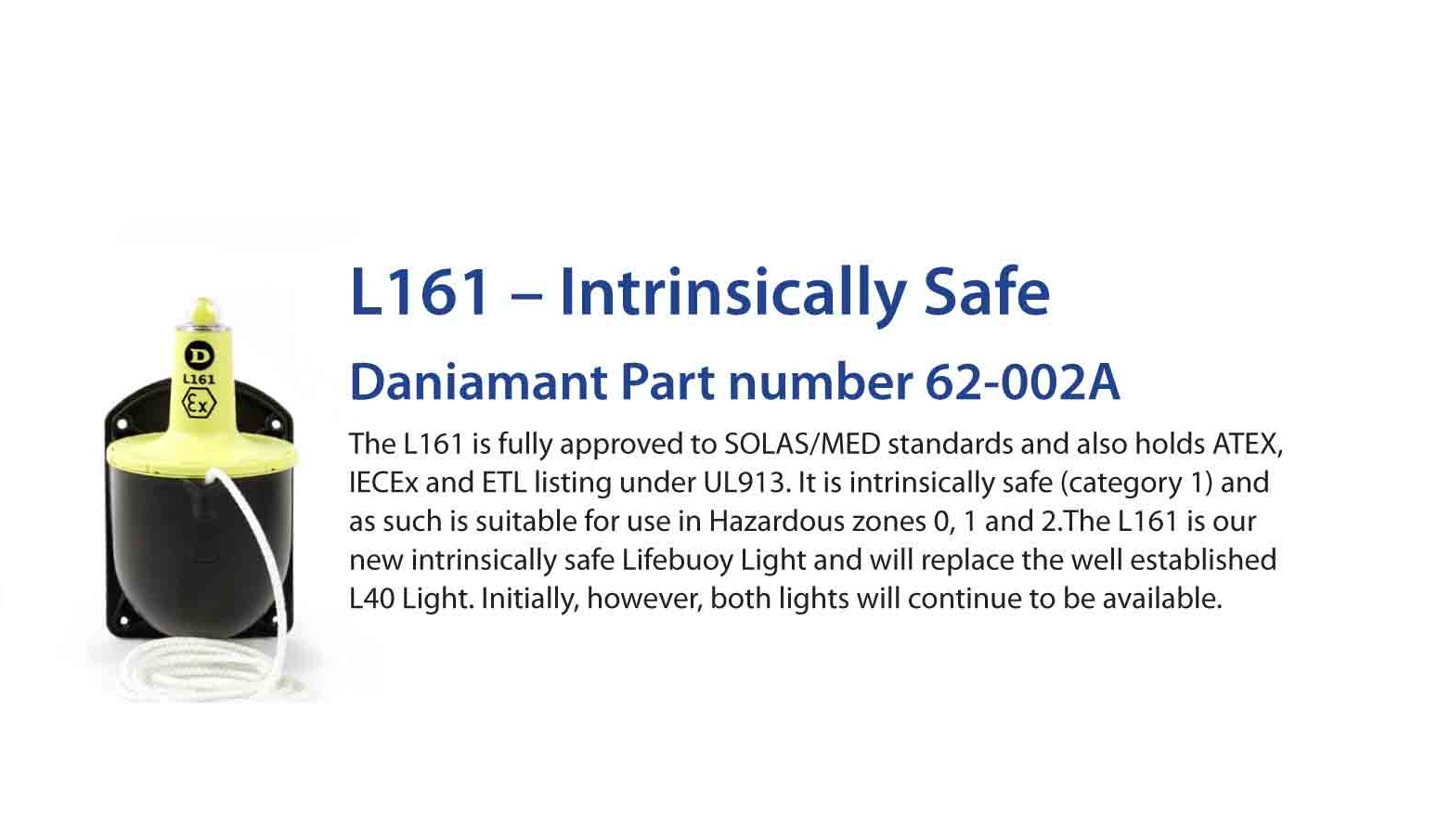 Jual DANIAMANT MODEL L161 LIFEBUOY LIGHT Intrinsically Safe | PaDi UMKM