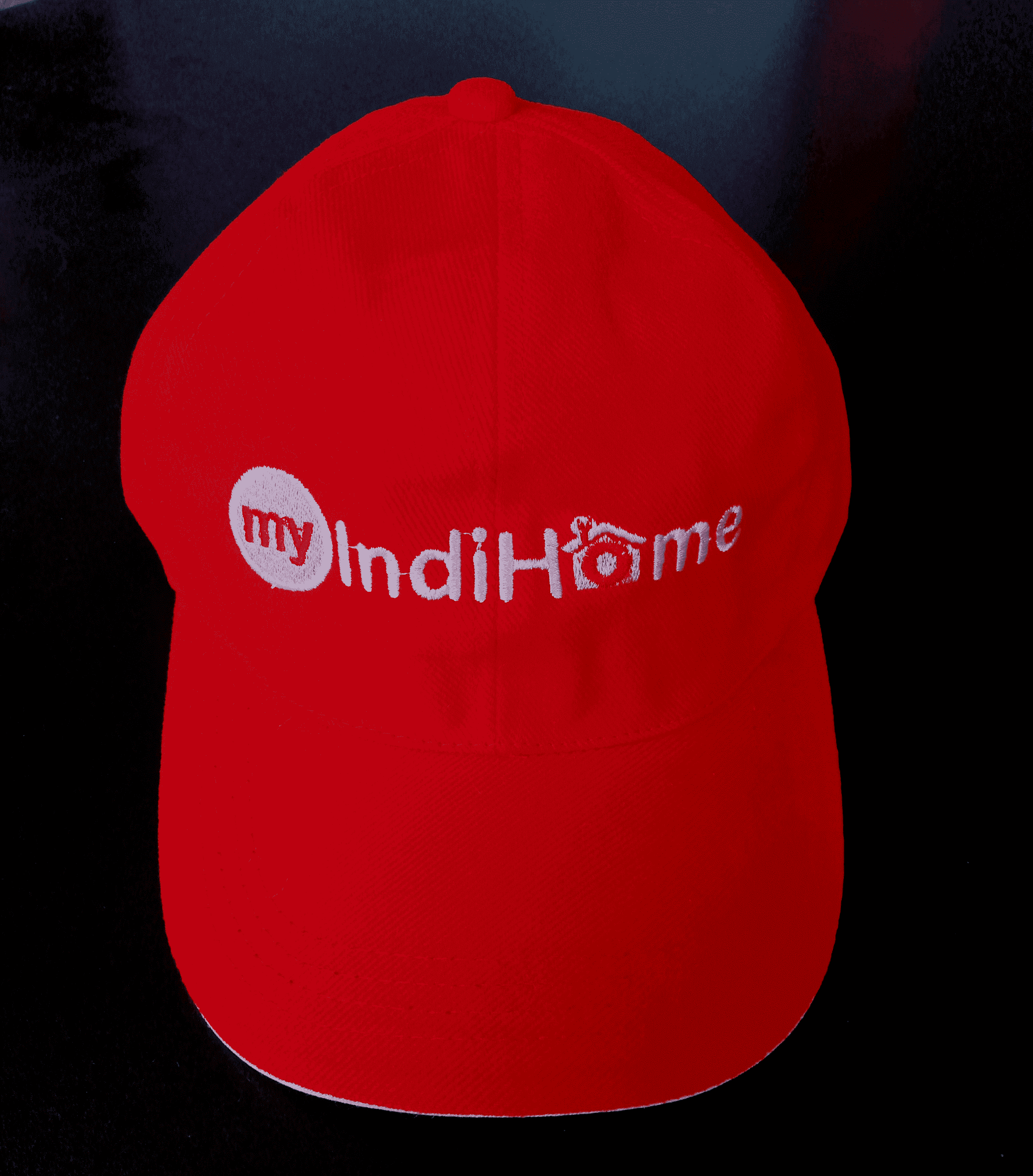 Jual Topi IndiHome warna Merah | PaDi UMKM