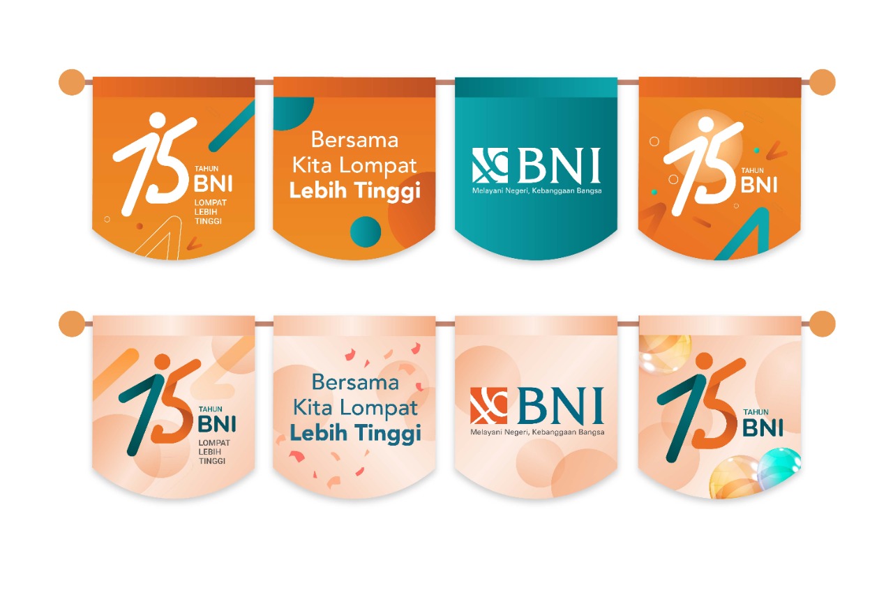 Jual Flag Chain HUT BNI | PaDi UMKM