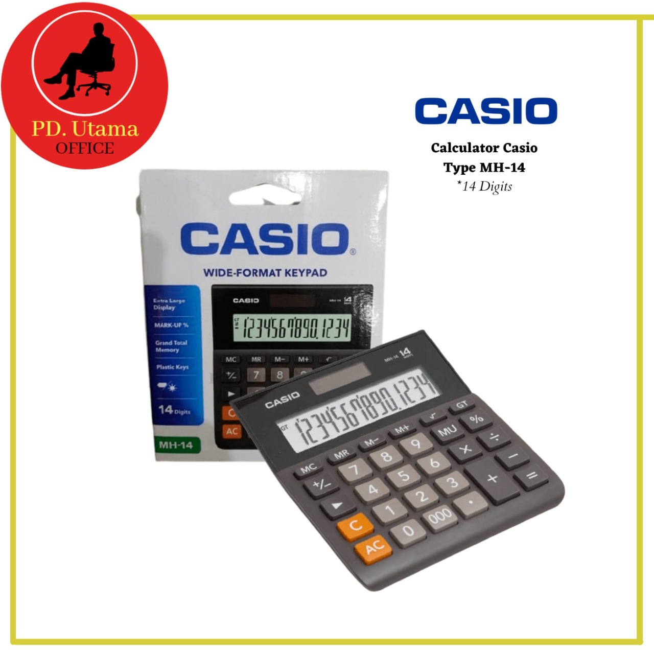 Jual Kalkulator Casio MH-14 | PaDi UMKM