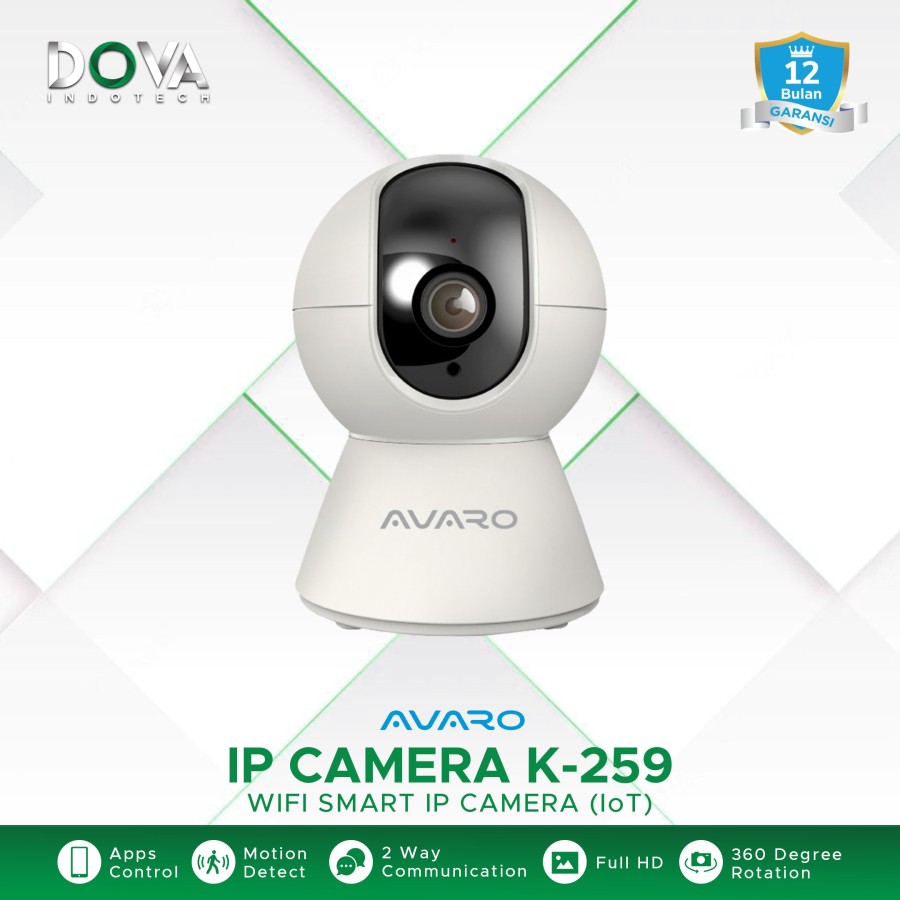 Jual AVARO Wifi smart IP CAMERA K-259 IoT Home Automation | PaDi UMKM