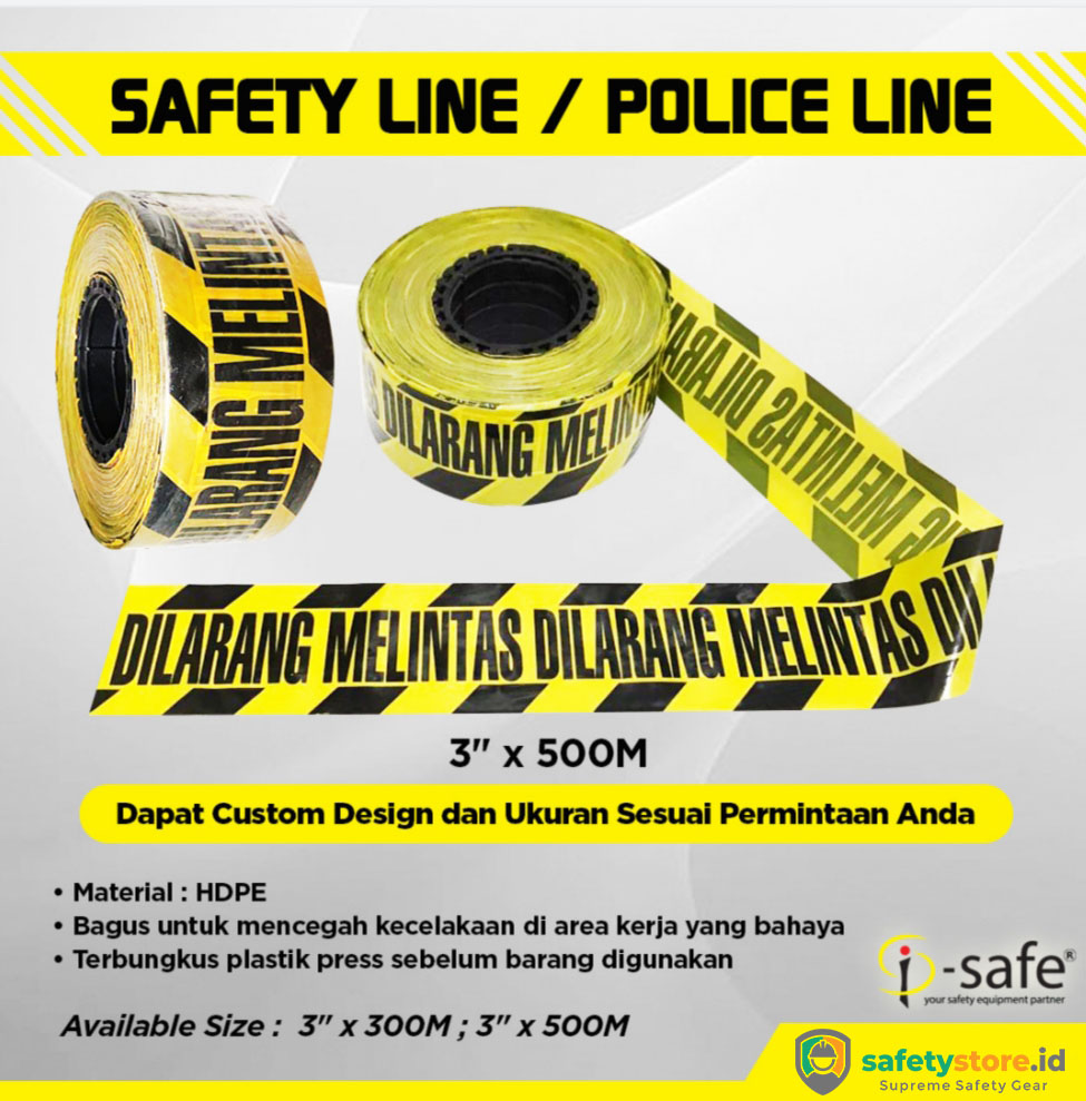 Jual SAFETY LINE / POLICE LINE DILARANG MELINTAS | PaDi UMKM