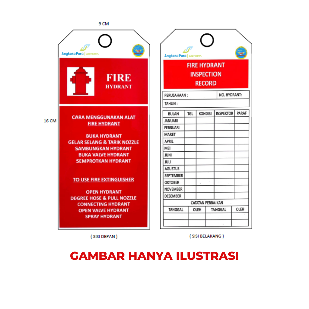 Jual Hydrant Inspection Tag AP1 | PaDi UMKM
