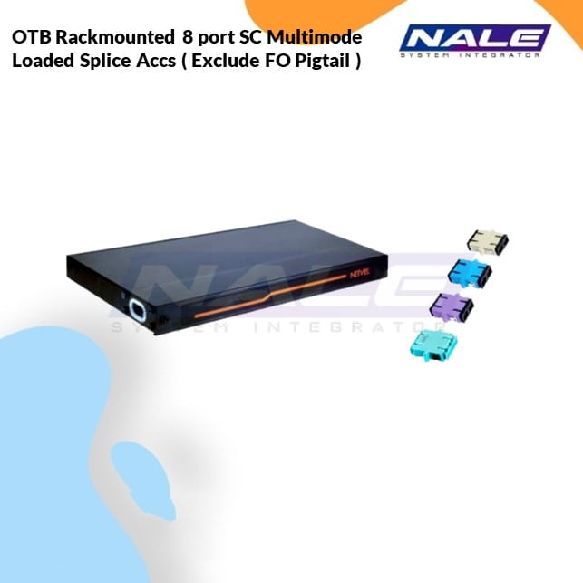 Jual OTB Rackmount 8 Core SC Port ( include pigtail SC + Acc.) | PaDi UMKM