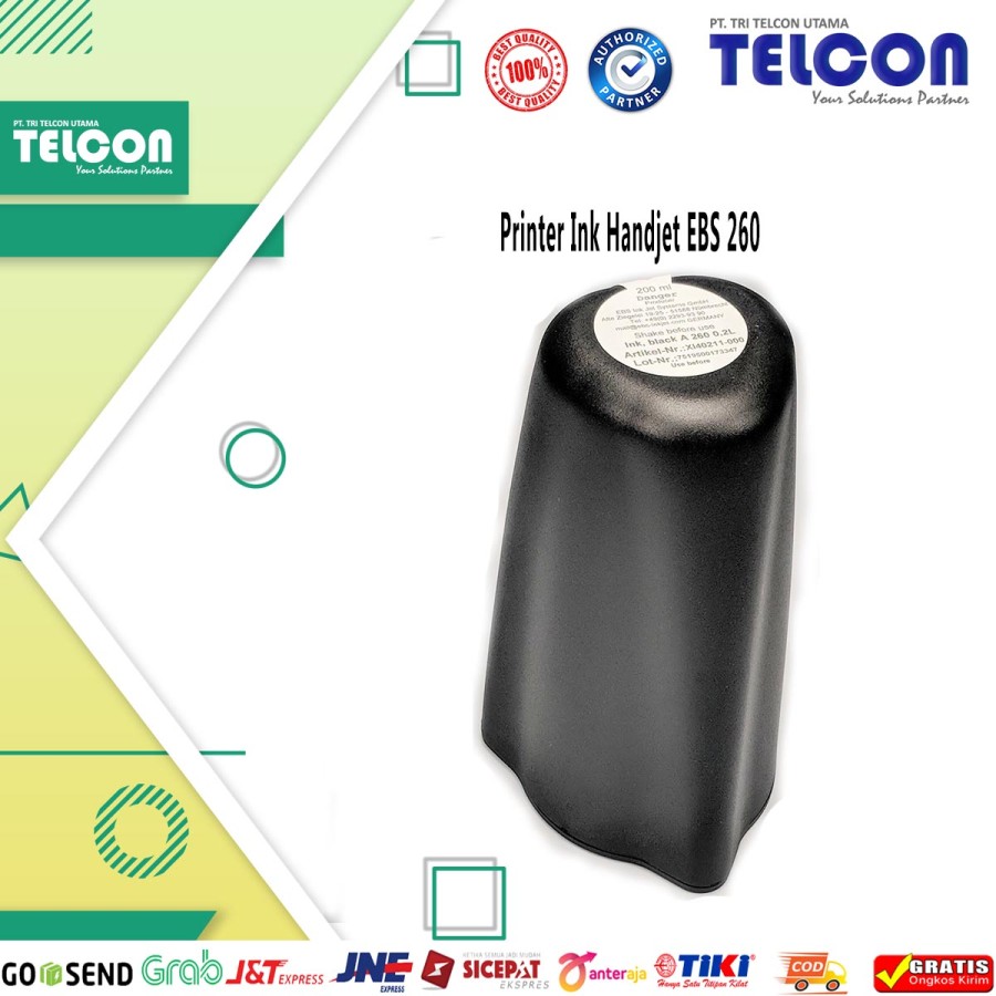 Jual Printer Ink Handjet EBS 260 Black Acetone (Tinta) | PaDi UMKM