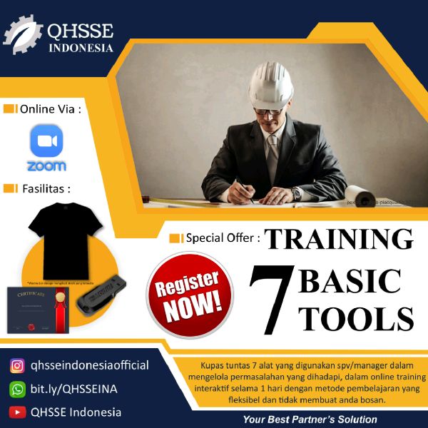 Jual Jasa Pelatihan Training 7 Basic Tools QHSSE INDONESIA | PaDi UMKM